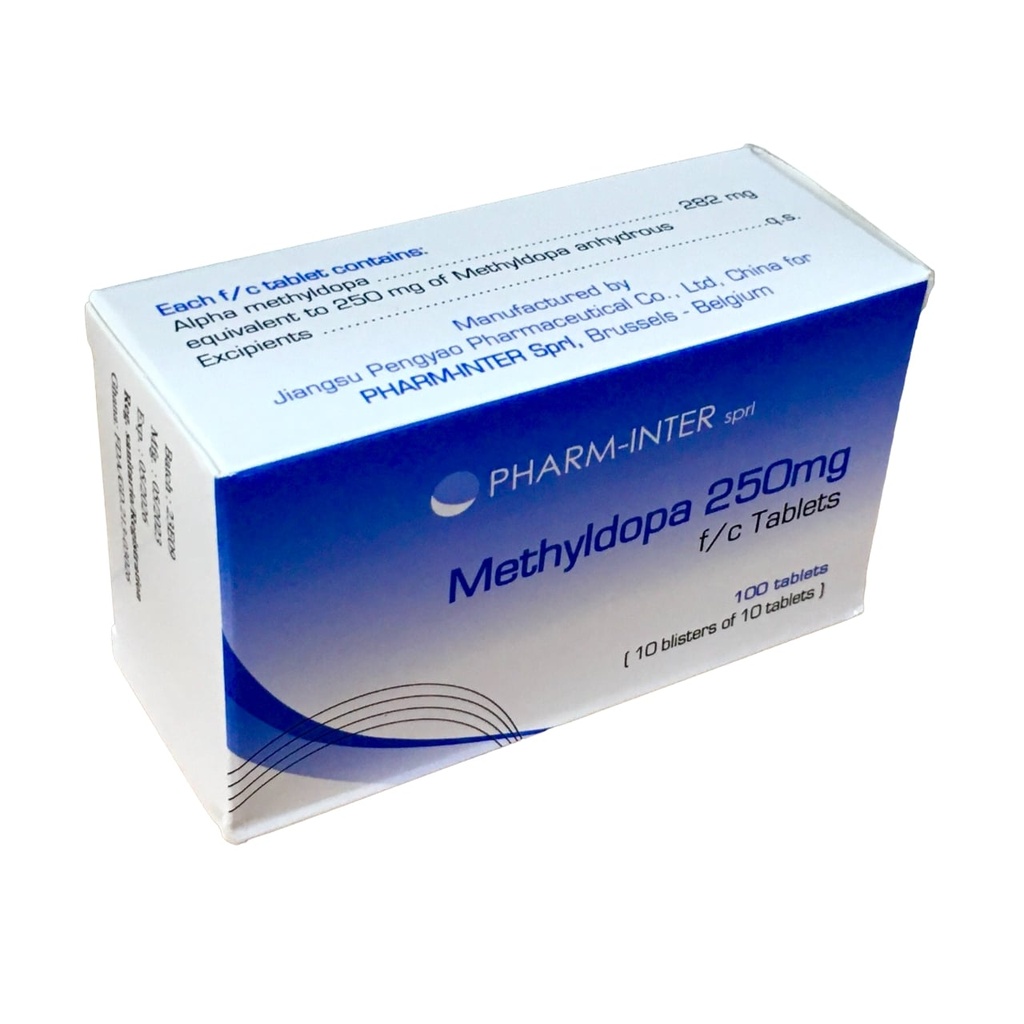 Methyldopa tab 250mg (P.I) | Meldinpharma